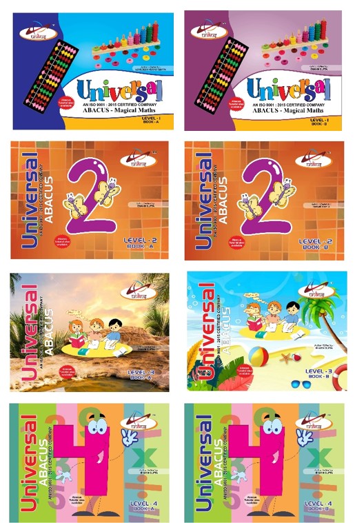 Combo Pack of 18 Abacus Books (Level-1 to 8) - Universal Abacus
